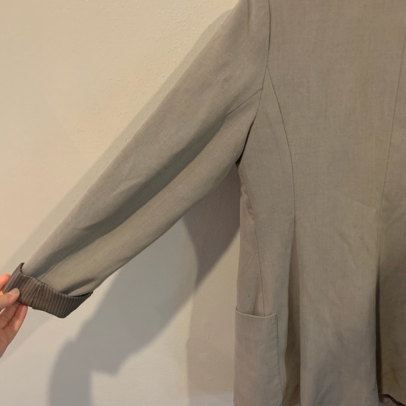 zinc | Jackets & Coats | Grey Blazer | Poshmark